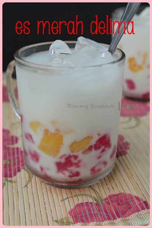 evanya cooks: Es Merah Delima