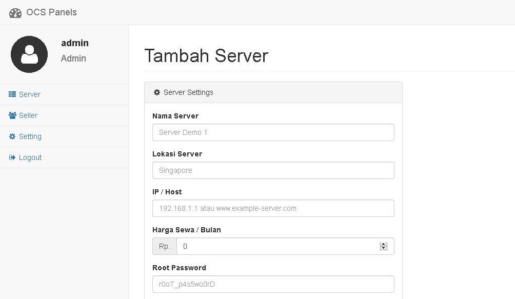 Setting Panel Reseller Ssh Vpn