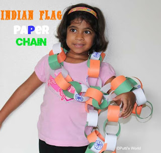 Paper Chain for Indian Independence Day ~ Putti's World -kids-activities