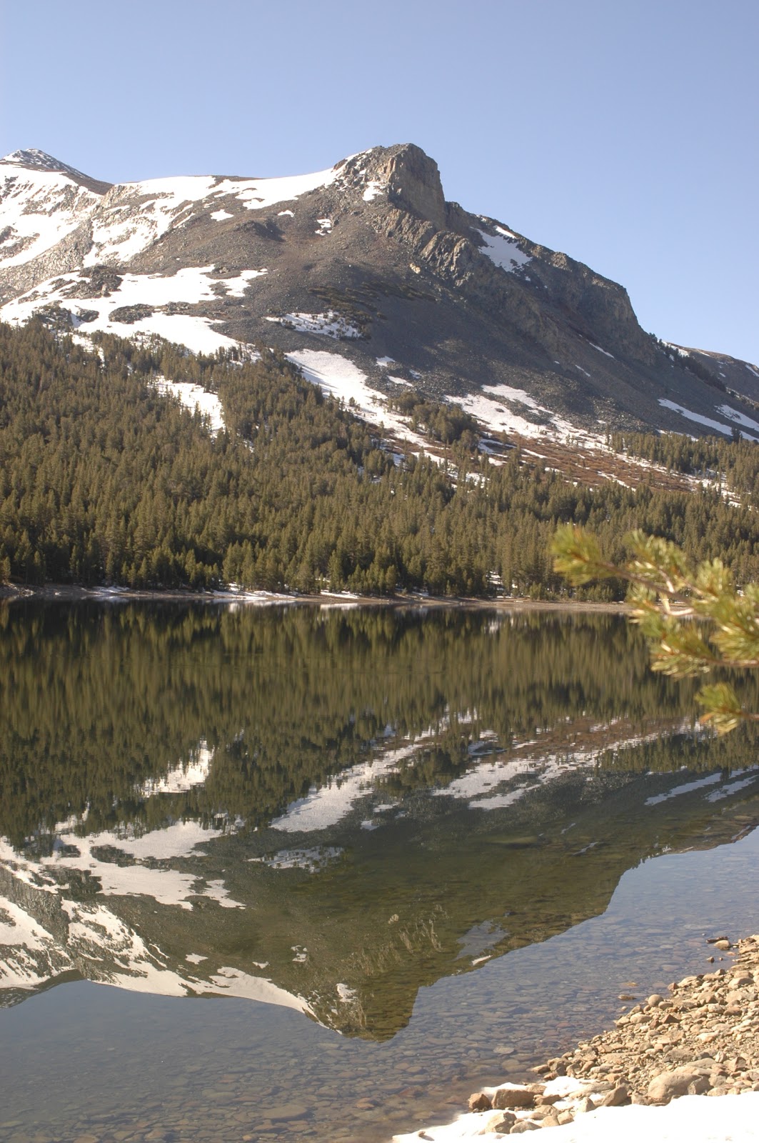 Outside of Paris: Tioga Lake campground -- beauty, cold temps