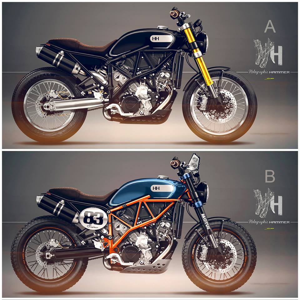 Racing Cafè: Design Corner - KTM 950 SM by Holographic Hammer