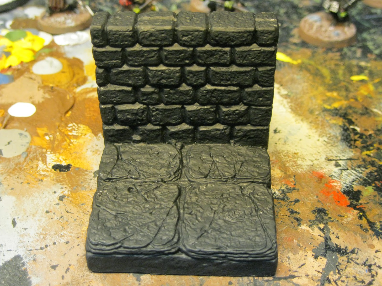 Xin's Lair: Painting Dwarven Forge Dungeon Tiles