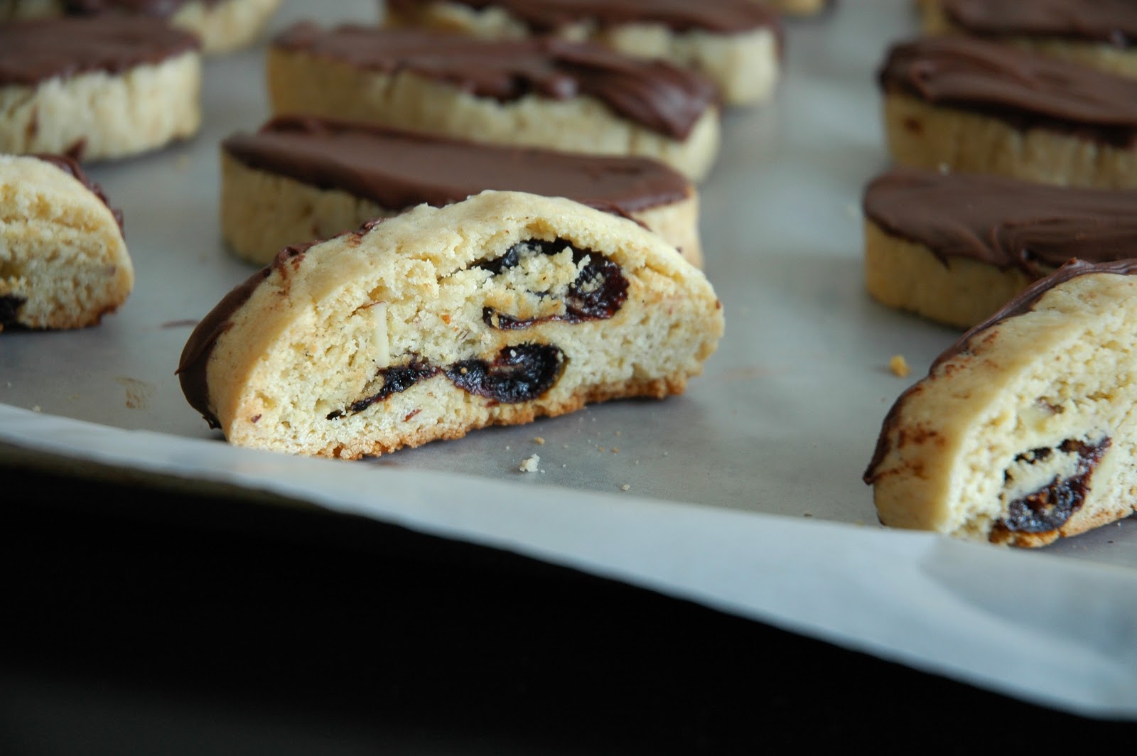 Going Beyond Cookies...: Chocolate Cherry Almond Biscotti {12 Weeks of ...