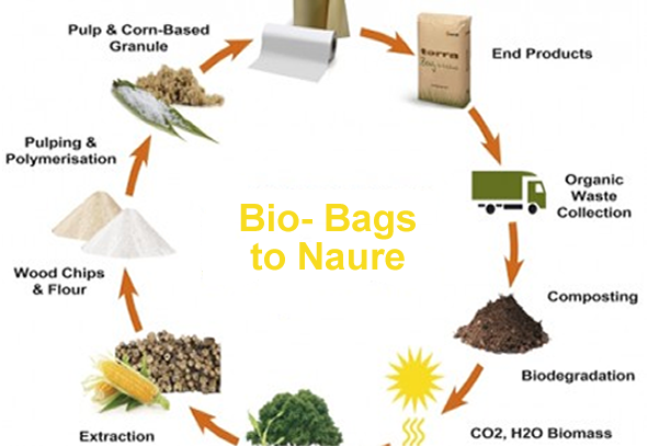 When we put bio bags in nature , we find it attached to the rest of the ...