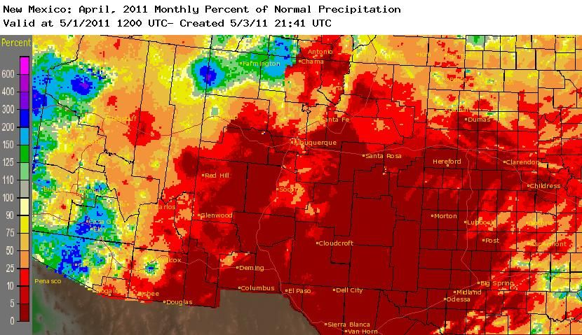 New Mexico Drought Status..