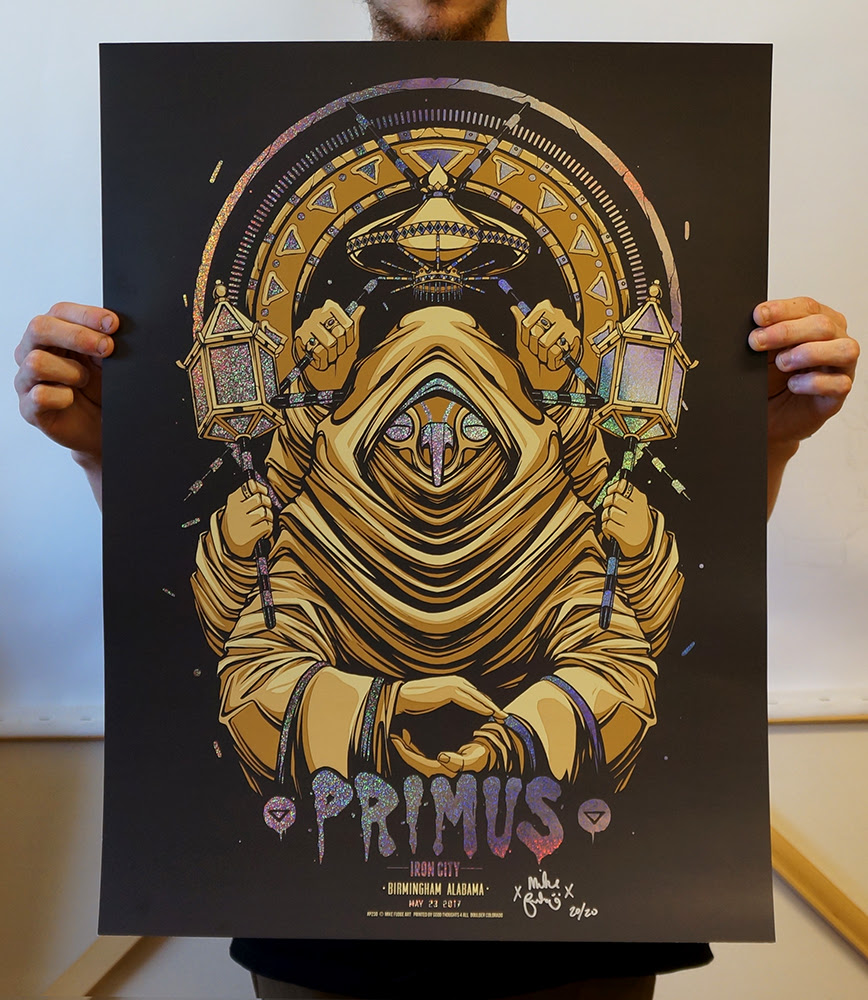 INSIDE THE ROCK POSTER FRAME BLOG: Mike Fudge Primus Birmingham Poster