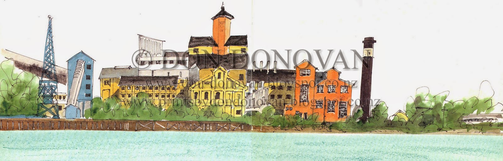 Don Donovan's World: New Zealand Odyssey: Chelsea Sugar Refinery wharf ...