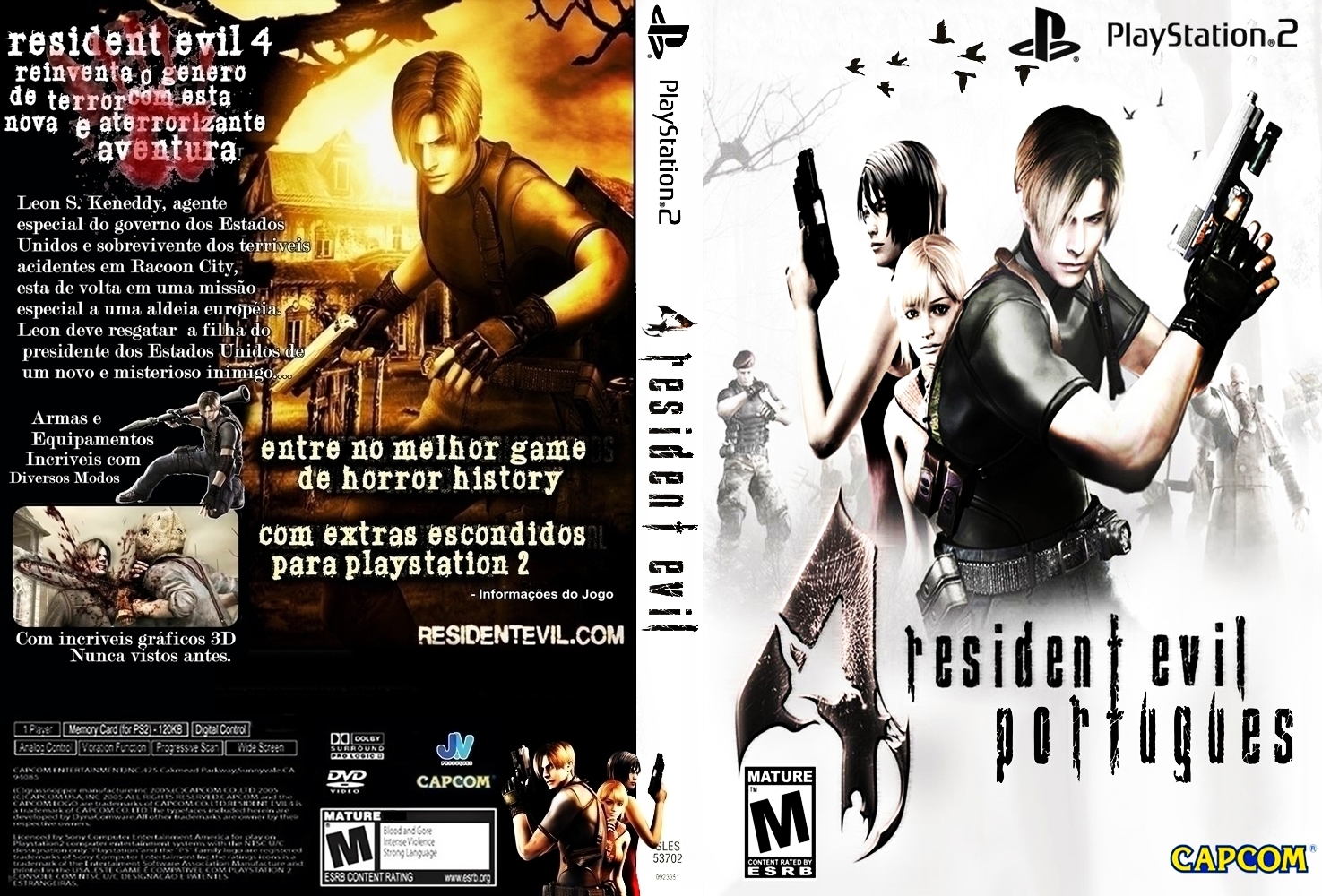 COVER CAPAS - 2016: Capa Resident Evil 4 - Playstation 2 - Direitos ...