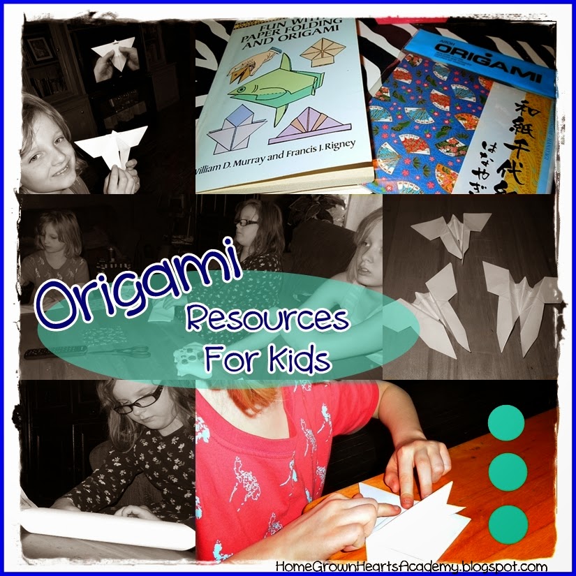 Home Grown Hearts Academy Homeschool Blog: Origami Fun!