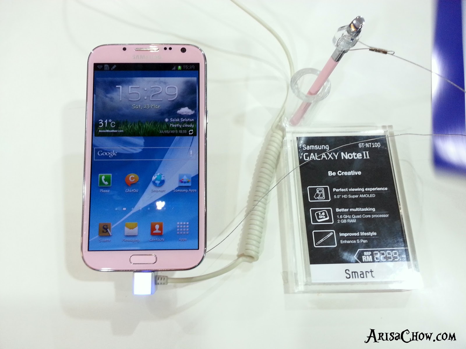 Samsung Galaxy Note II : Pink All the Way! / Welcome