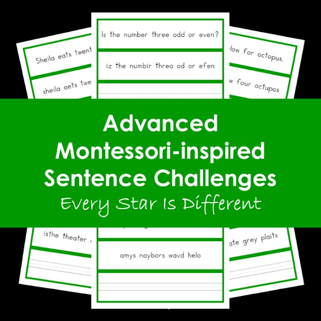 Every Star Is Different: Advanced Montessori-inspired Sentence Challenges