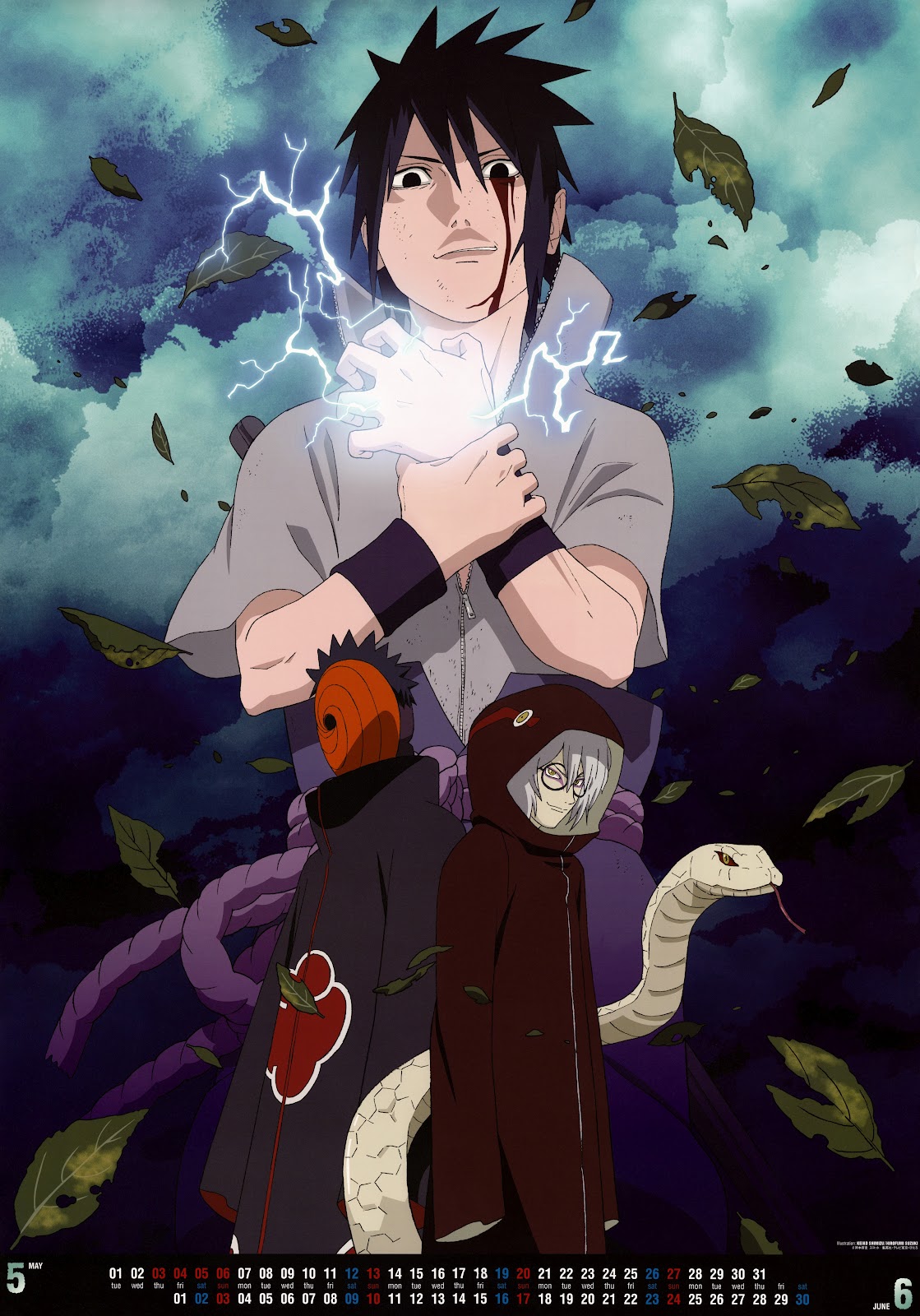 Clube Naruto: Naruto Shippuden Calendário Oficial de 2012!