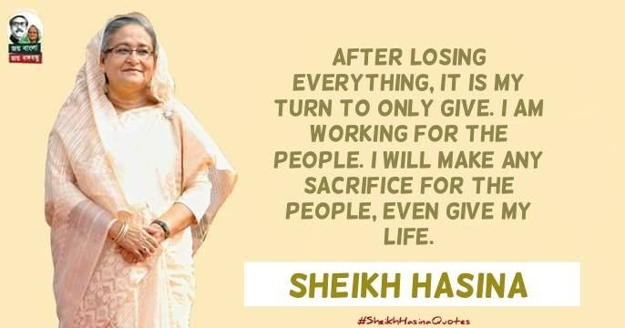 Sheikh Hasina Quotes