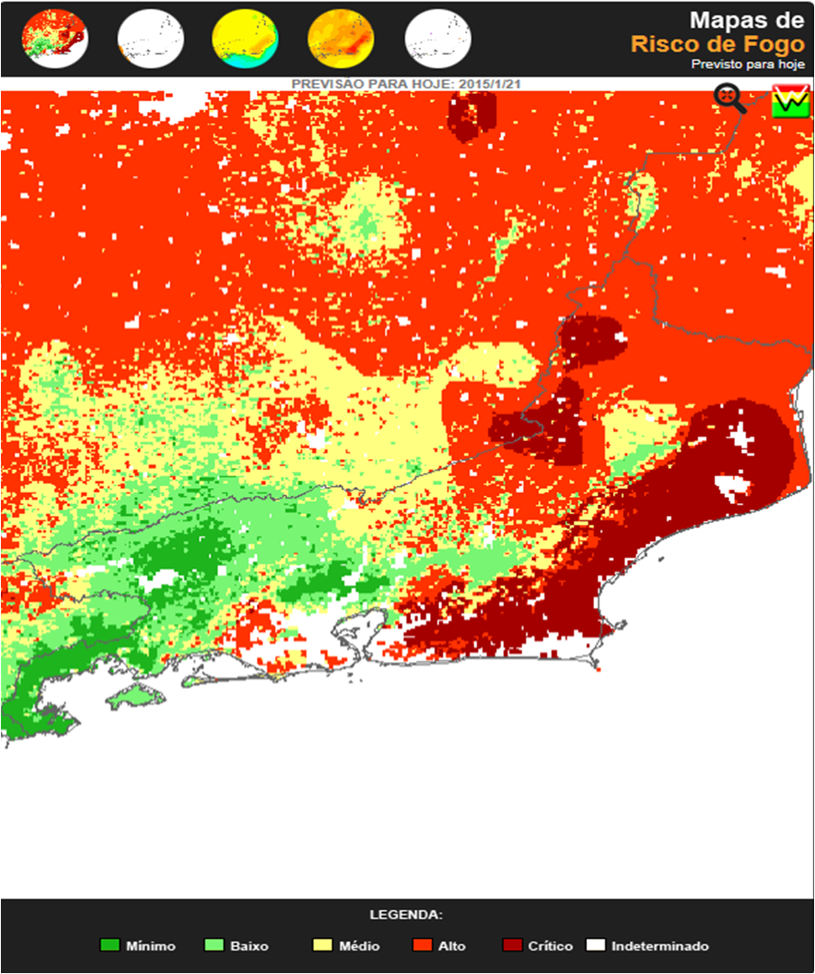 Blog do AXEL GRAEL: RISCO DE INCÊNDIO EM VEGETAÇÃO. CPTEC-INPE: Mapas ...