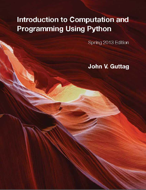 Introduction to Computation and Programming Using Python (PDF) ~ Kindle ...