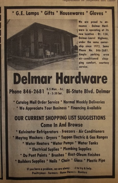 Delmar Historical And Art Society: 1979 Delmar Hardware