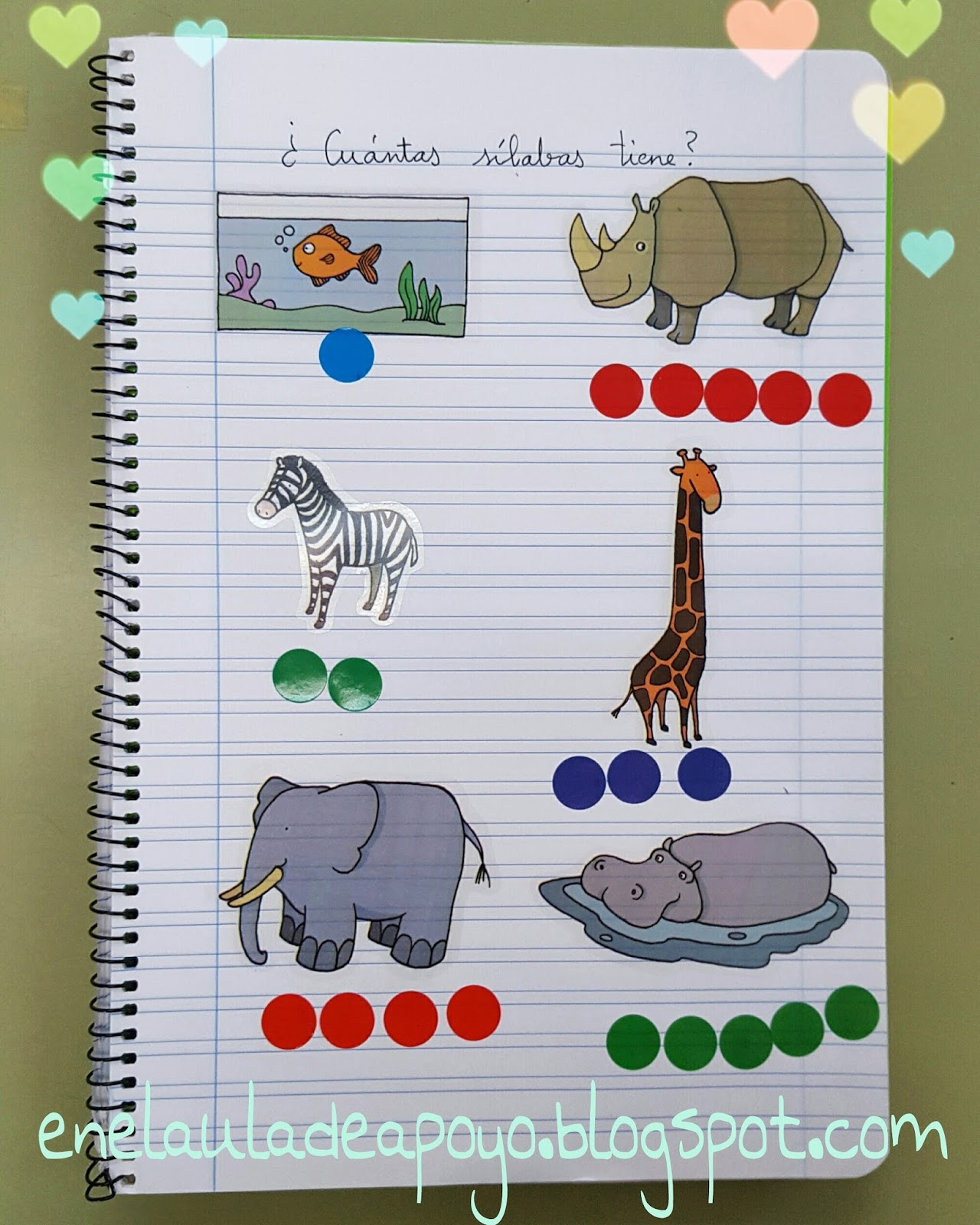 EN EL AULA DE APOYO: 2016