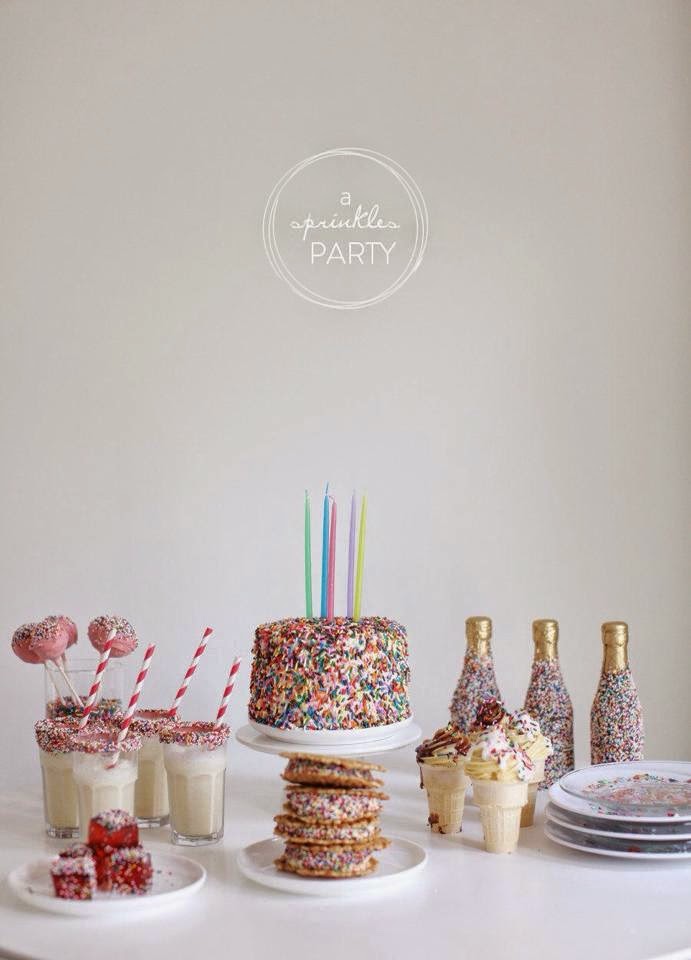 Strawberry Fizz Party Ideas: Sprinkle (or happiness) Party!