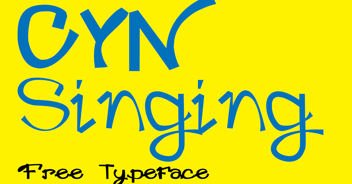 CYN Singing Free Calligraphic OTF Typeface