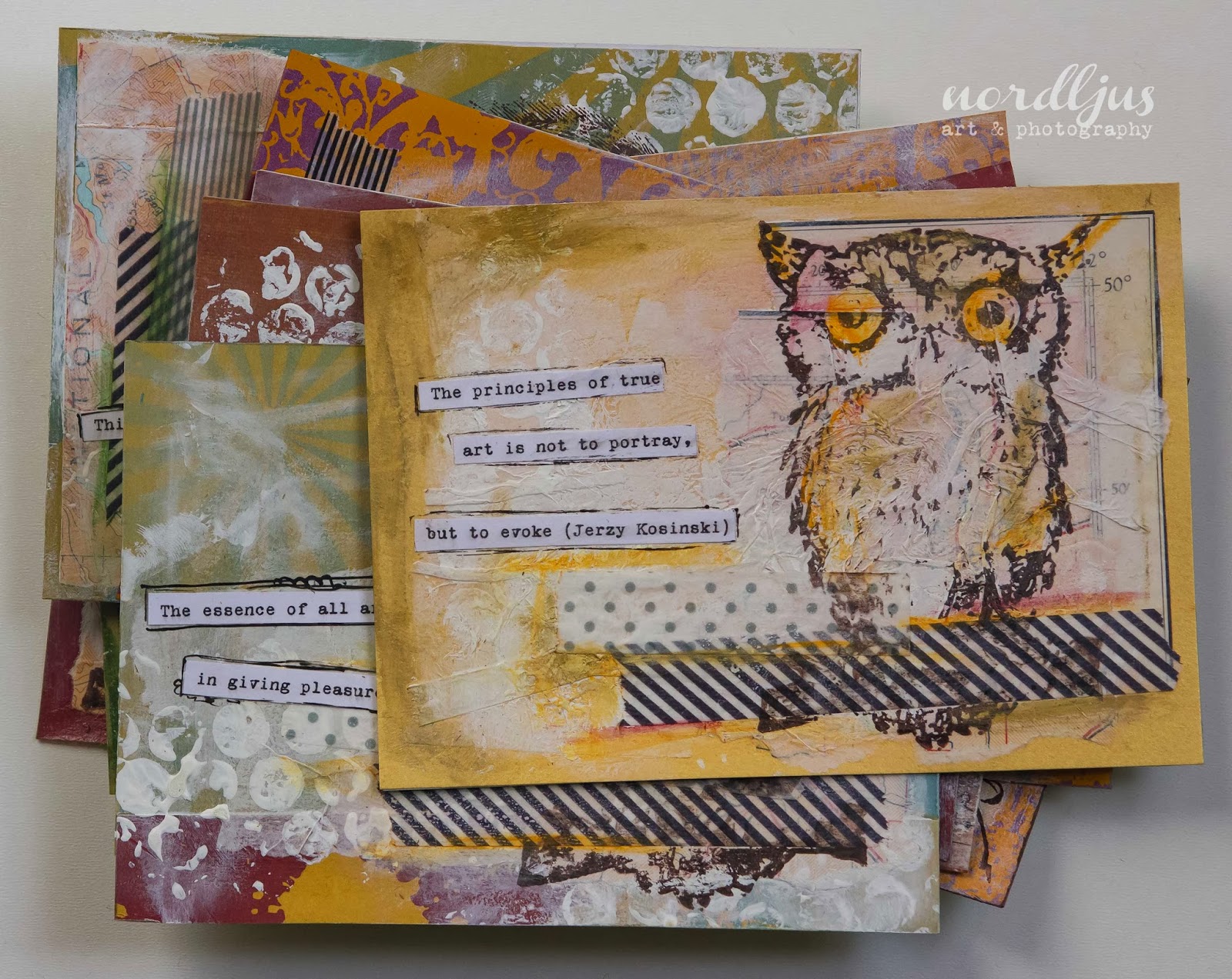 Nordljus: DIY Postcard swap: Finished and on their way