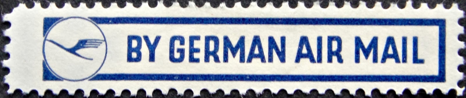 International Airmail And Priority Mail Labels: Germany: Lufthansa ...
