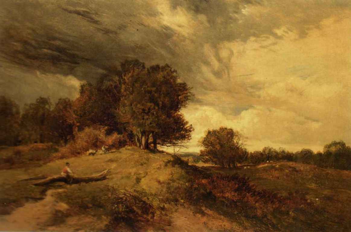 British Art: Sidney Richard Percy - A shepherd resting in a wooded ...