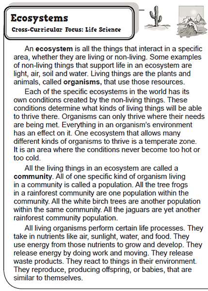 Welcome!: TBR: Ecosystems