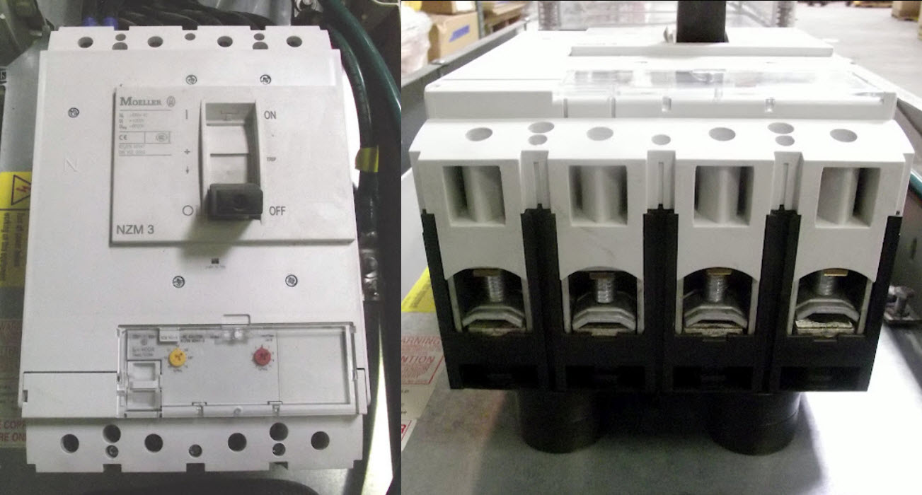 irGRiD - Distribution: Moeller NZM3 Circuit Breaker - NEW Installed Unused