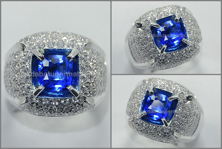 Sparkling Hot Royal Blue SAFIR Crystal Sri Lanka - SPC 213