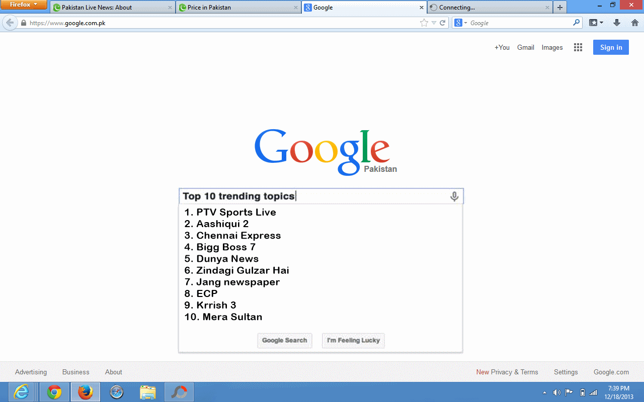 A Year in Pakistan Search: Google's Top Searches of 2013 | Pakistan ...