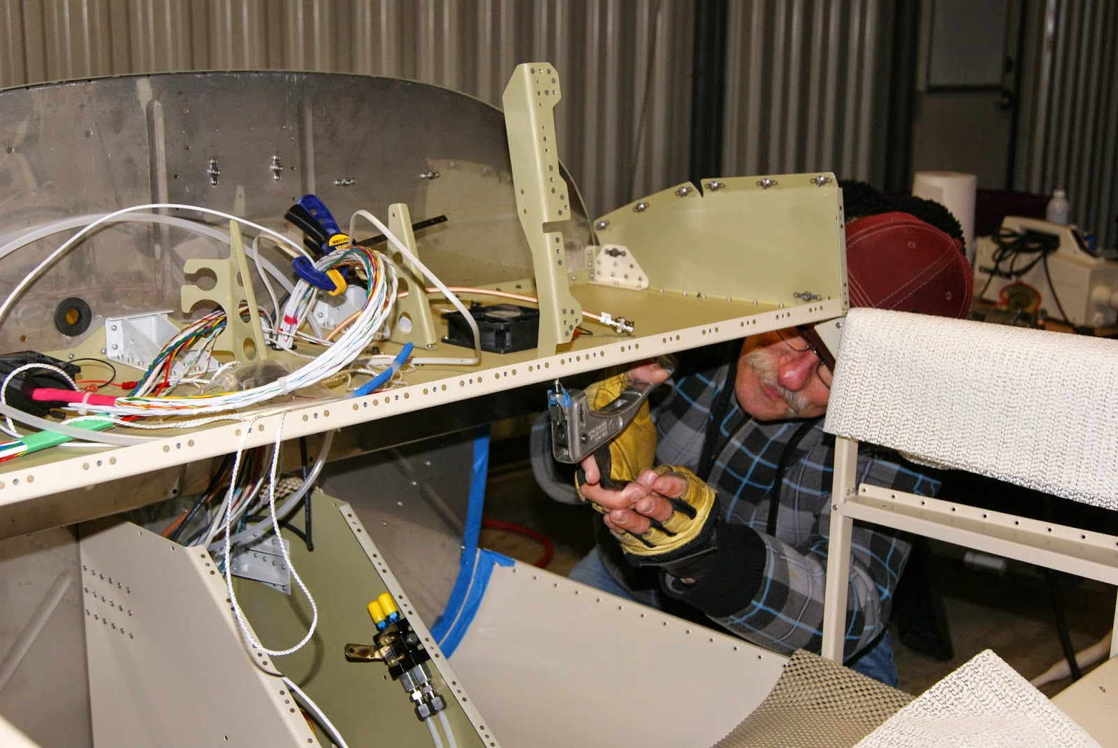 DOG Aviation John's RV-12 Blog: Instrument Stack Angle & Comm Support ...