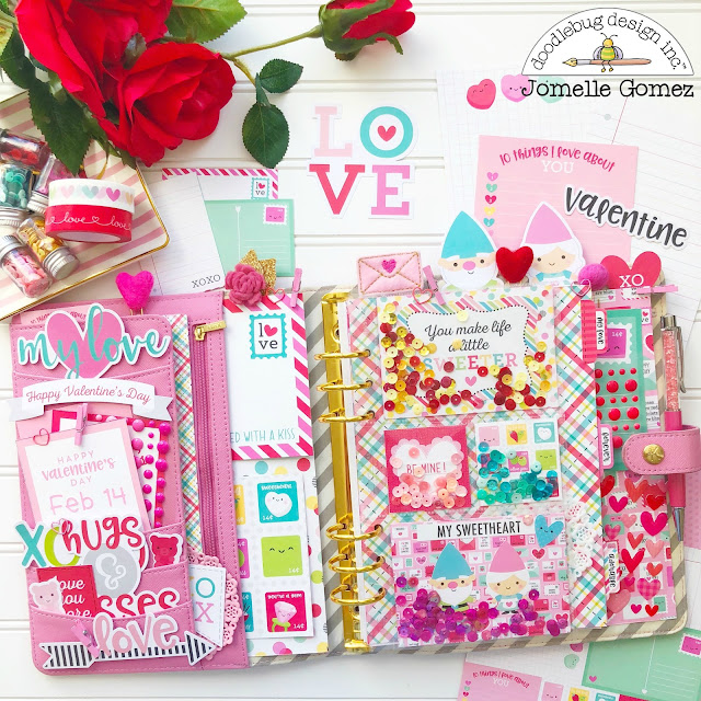 Doodlebug Design Inc Blog: So Punny | Valentine's Planner by Jomelle