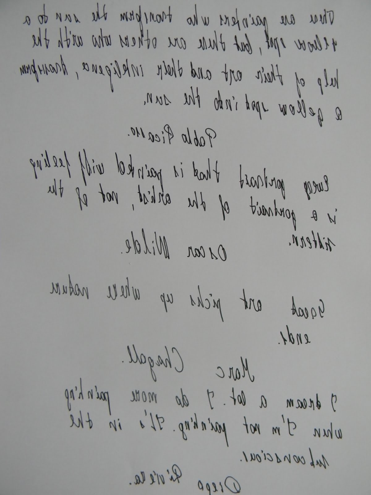 Vilma Gataveckiene: My Mirror Writing