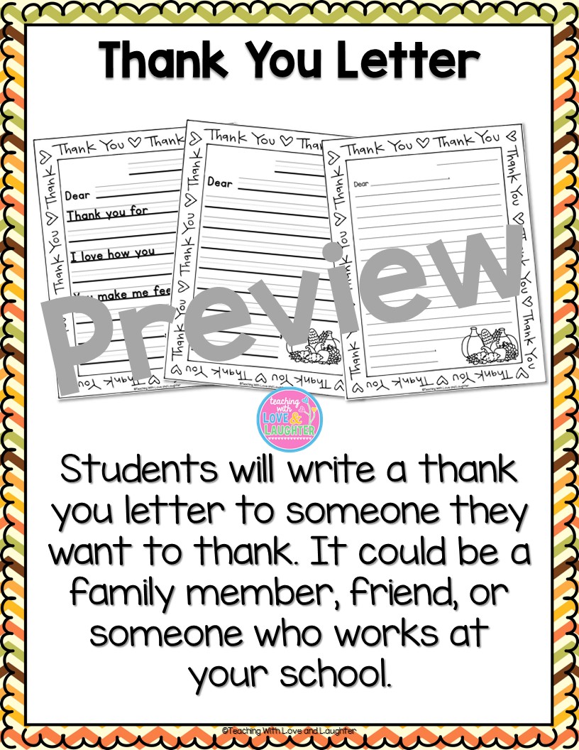 Teaching With Love and Laughter: Thanksgiving Literacy Center Activities