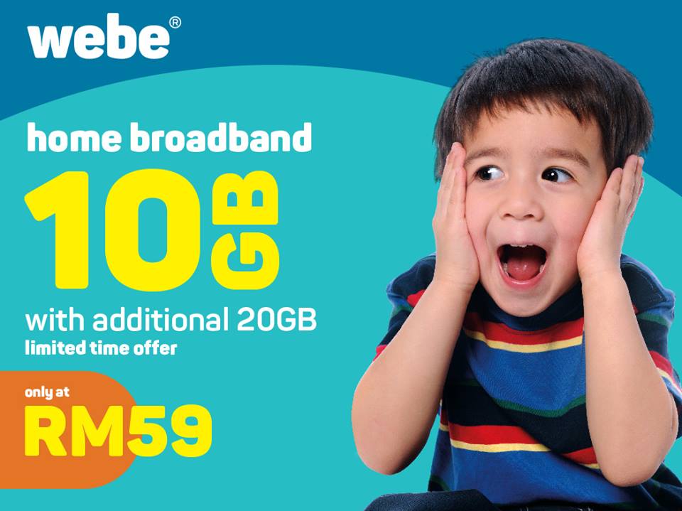Webe Broadband 每月只需 RM 59