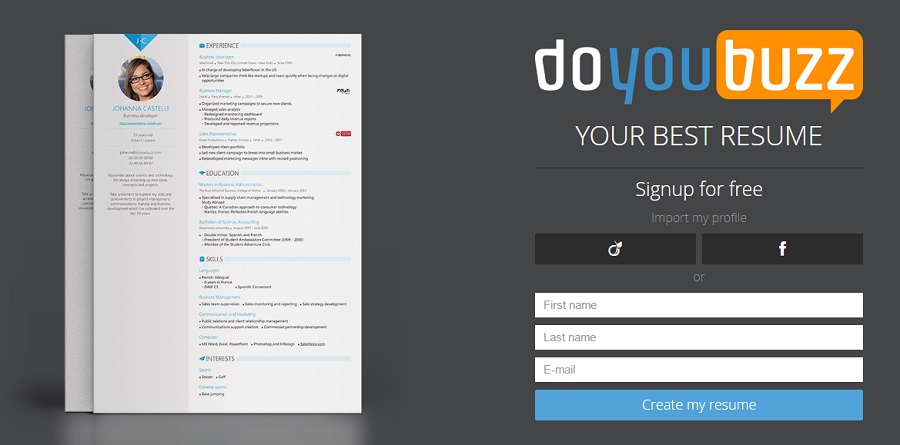 Cinco páginas web para crear tu currículum online en PDF