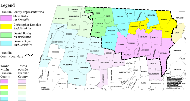 Massachusetts County Map Region | County Map Regional City