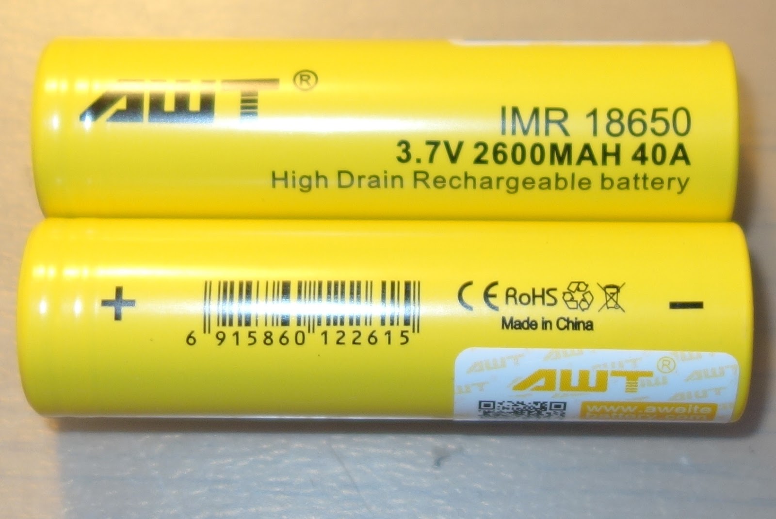 Torchy the Battery Boy: 18650 IMR "safe chemistry" batteries