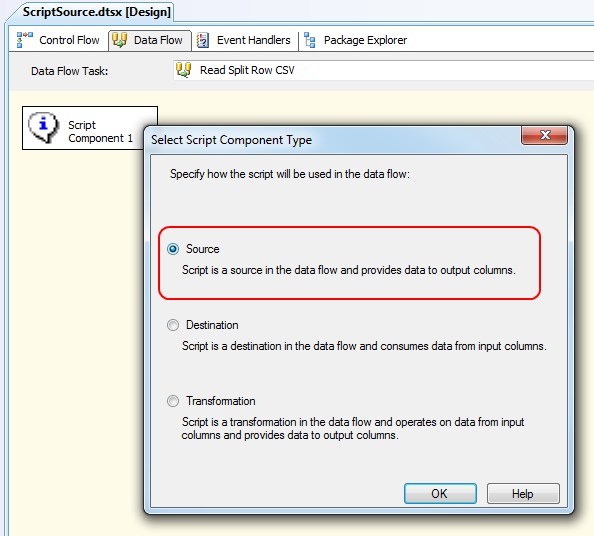 Microsoft Sql Server Integration Services Script