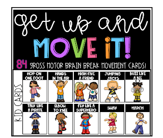 Simply Delightful in 2nd grade: Gross motor brain break movement cards ...
