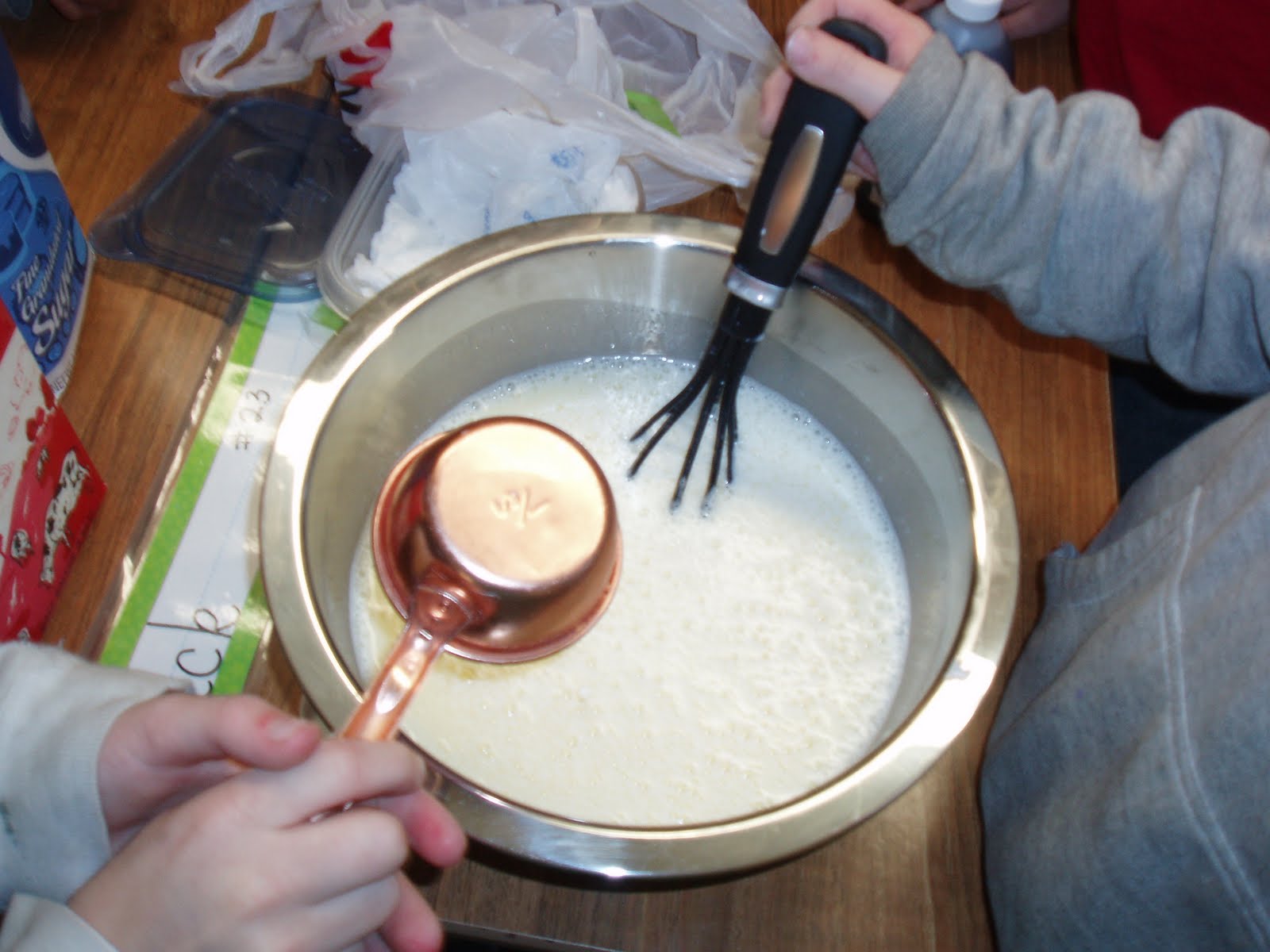 Mrs. Cain's Class: Mixing Homemade Ice Cream