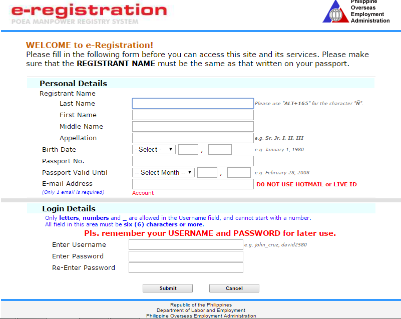 2017 Updates: How to apply POEA's online registation. - PH Trending