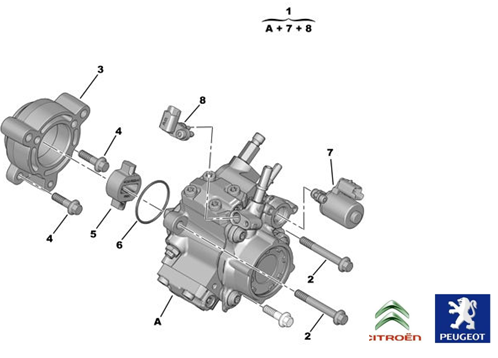 ORIGINAL PRODUCT PSA GROUP: 9812122980 PSA GROUP-HIGH PRESSURE PUMP DIESEL