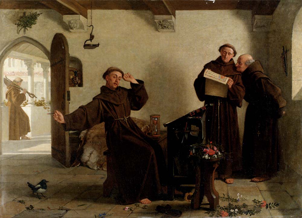 Painting of Henry Stacy Marks artist, Henry Stacy Marks paintings