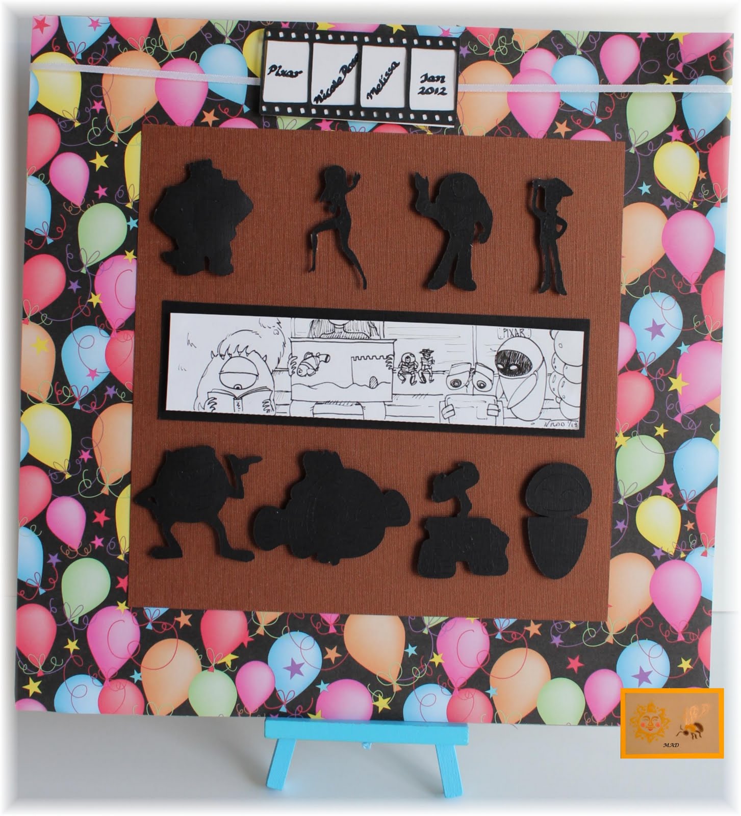 Created by Sunshine HoneyBee: Pixar Animation Scrapbook Layout