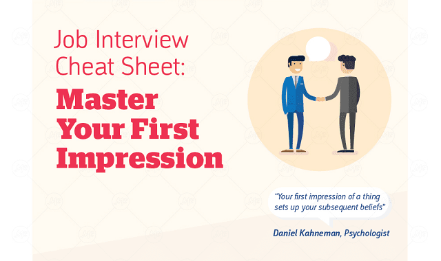 Job Interview Cheat Sheet – Master Your First Impression #Infographic ...