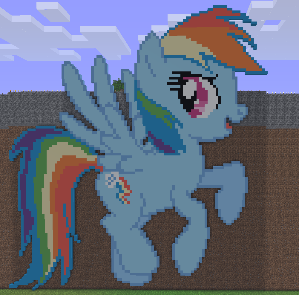 Pixel Art Minecraft My Little Pony