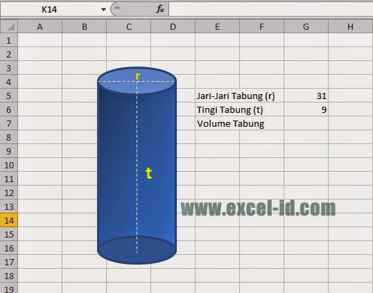 √ Rumus Mencari Volume Tabung Pake Excel - tips and trik 2