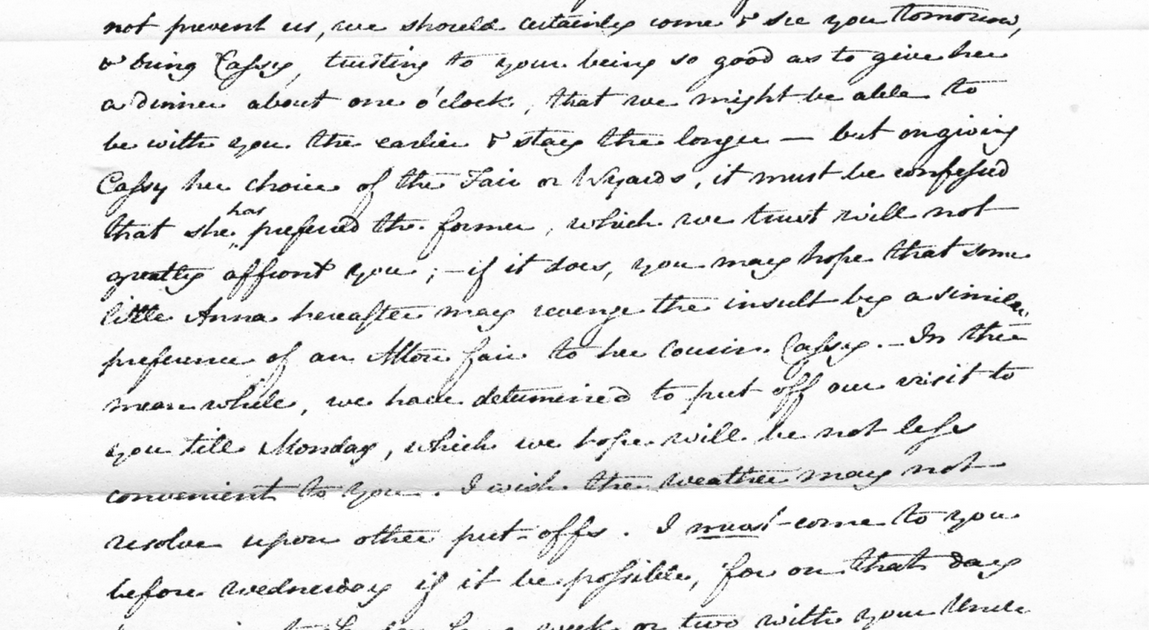 Tomando te con Jane austen: Handwriting Analysis of Jane Austen