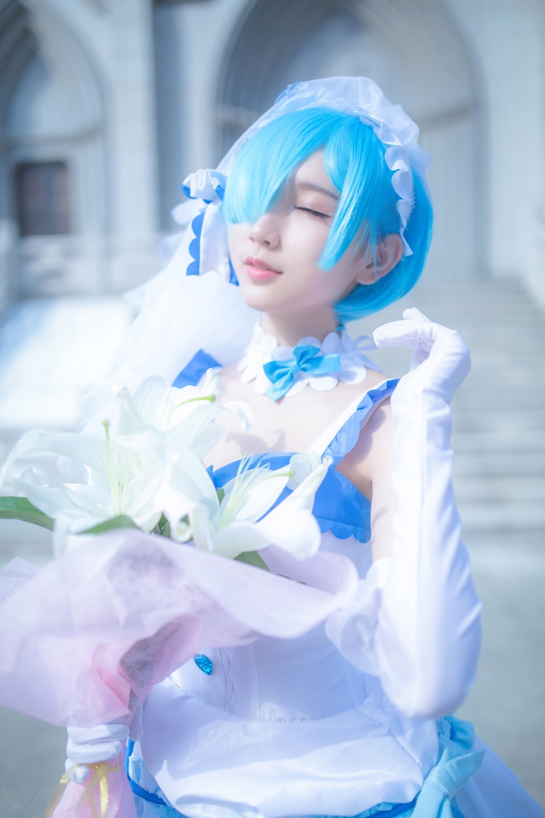 Cosplay Rem Anime Re: Zero kara Hajimeru Isekai Sekaitsu dalam Balutan ...